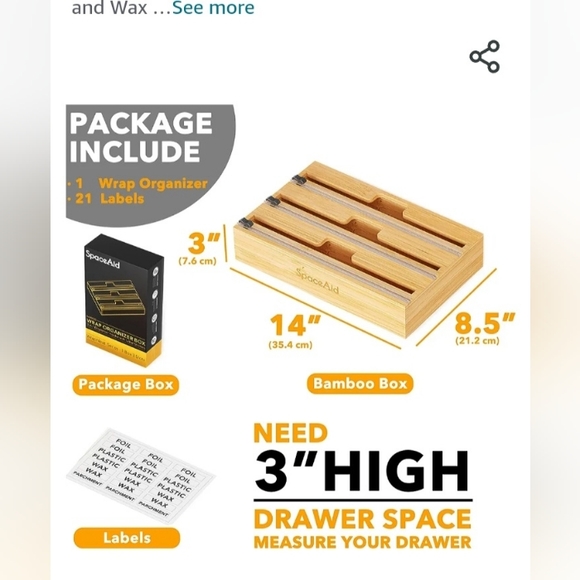 SpaceAide | Storage & Organization | 3 In Spaceaide Wrap Organizer | Poshmark